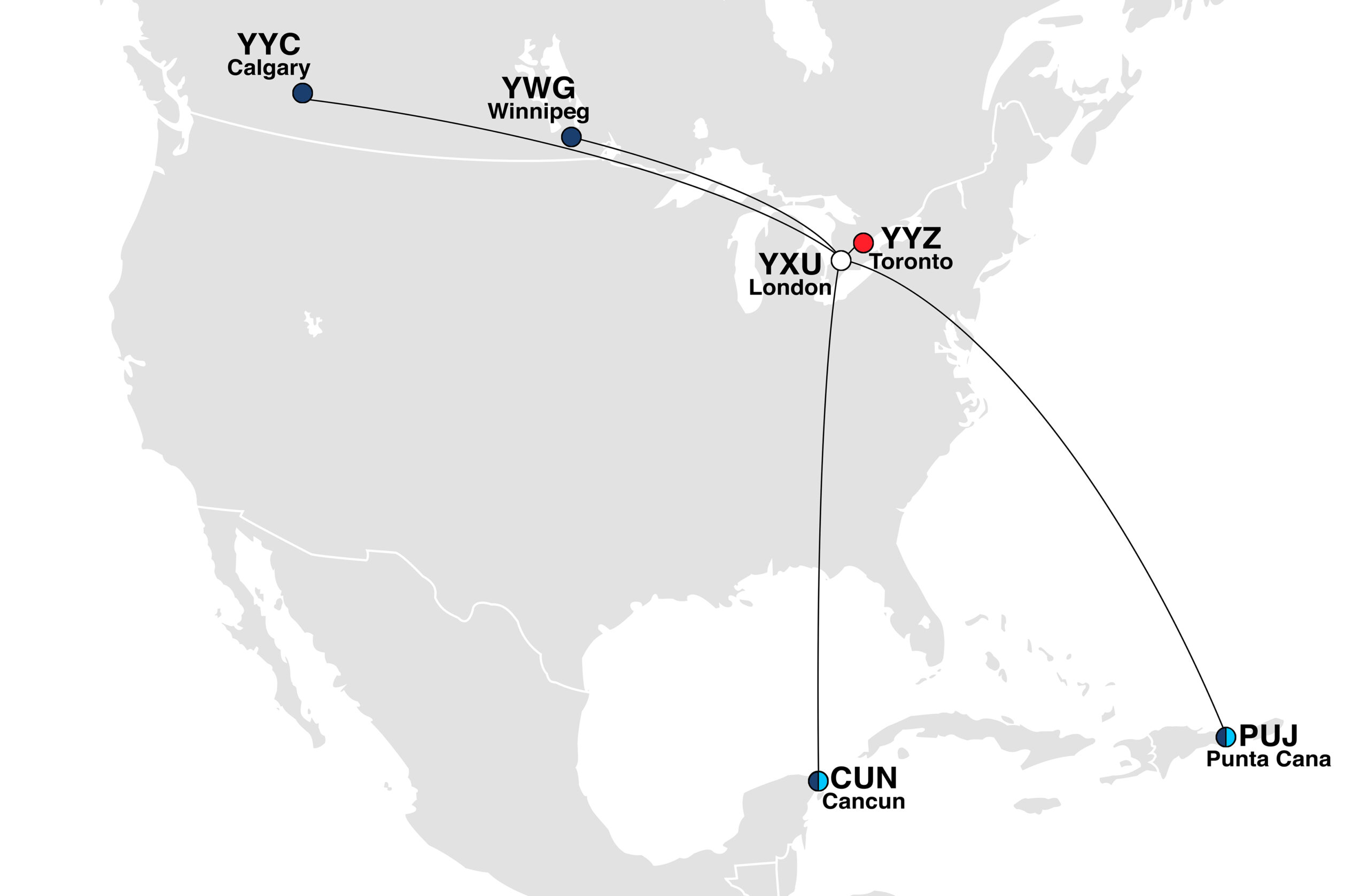 Route Map & Flight Schedule - London International Airport